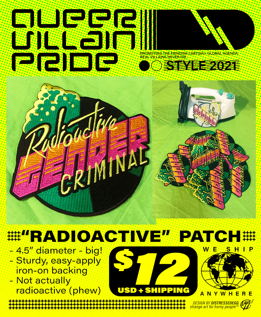"Radioactive" Embroidered Patch – Iris Jay Shop